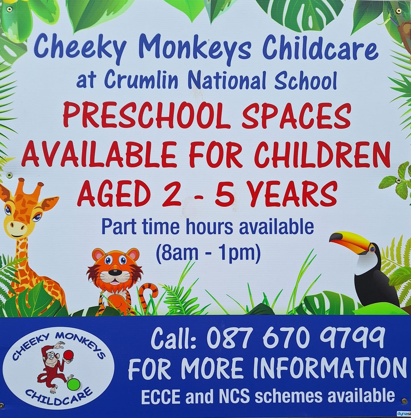 Crumlin National School Welcomes New Pre-School Service